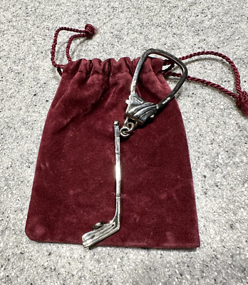 CUSTOM MADE ice hockey stick/puck KEY CHAIN, R hand shooter~STERLING ...