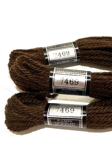 DMC Laine Tapestry Yarn Color 7469 Brown Needlepoint France Pull Skein Lot of 3 | eBay