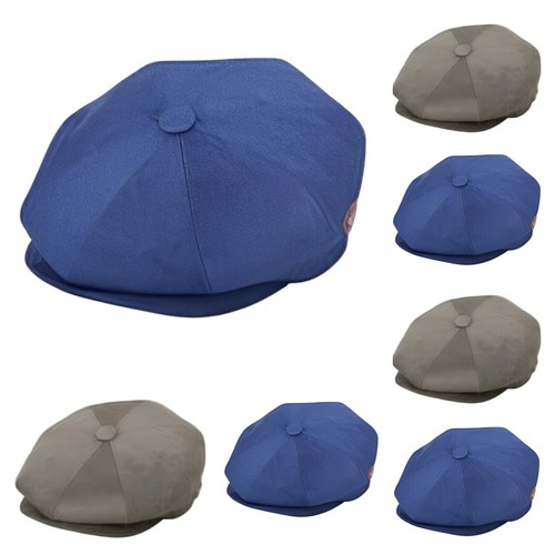 Men's Suede Baker Boy Hat Lined Newsboy Cap Royal Stallion Peaky ...