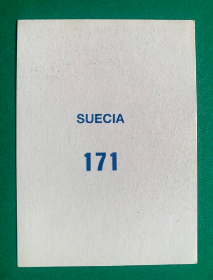 1990 Navarrete Italy World Cup FIFA Action #171 ROBERT PRITZ SWEDEN ...