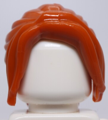 Lego Dark Orange Minifig Hair Female Ponytail Long Side Bangs | eBay ...