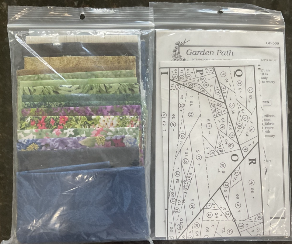 Garden Path Wall Hanging Pattern & Fabric Pack - 21 1/2" x 18 1/2 ...