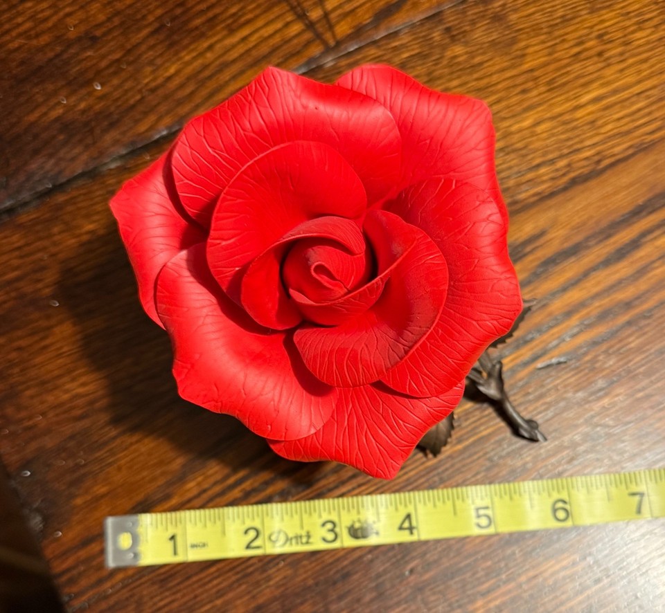 BOEHM Limited Issue 'Mr. Lincoln' Red Rose Porcelain Flower - Made in ...