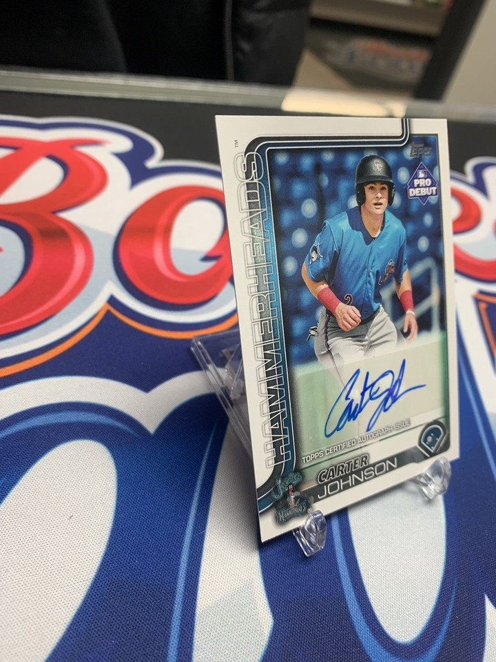 Carter Johnson 2025 Topps Pro Debut Autographed Card PD-187 | eBay