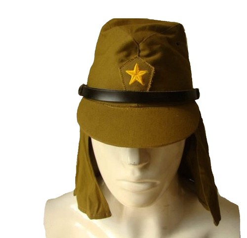 Old Japanese Army Hat Imperial Army Hat Hanging Short Cap Reproduction ...