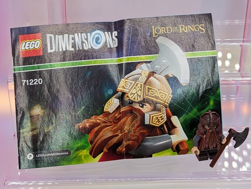 Lego Dimensions Lord of the Rings Pack 71220 Gimli w/ Axe & Manual No ...