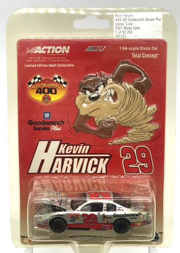Action 2001 #29 Kevin Harvick Looney Tunes NASCAR Stock Car 1:64 Scale ...