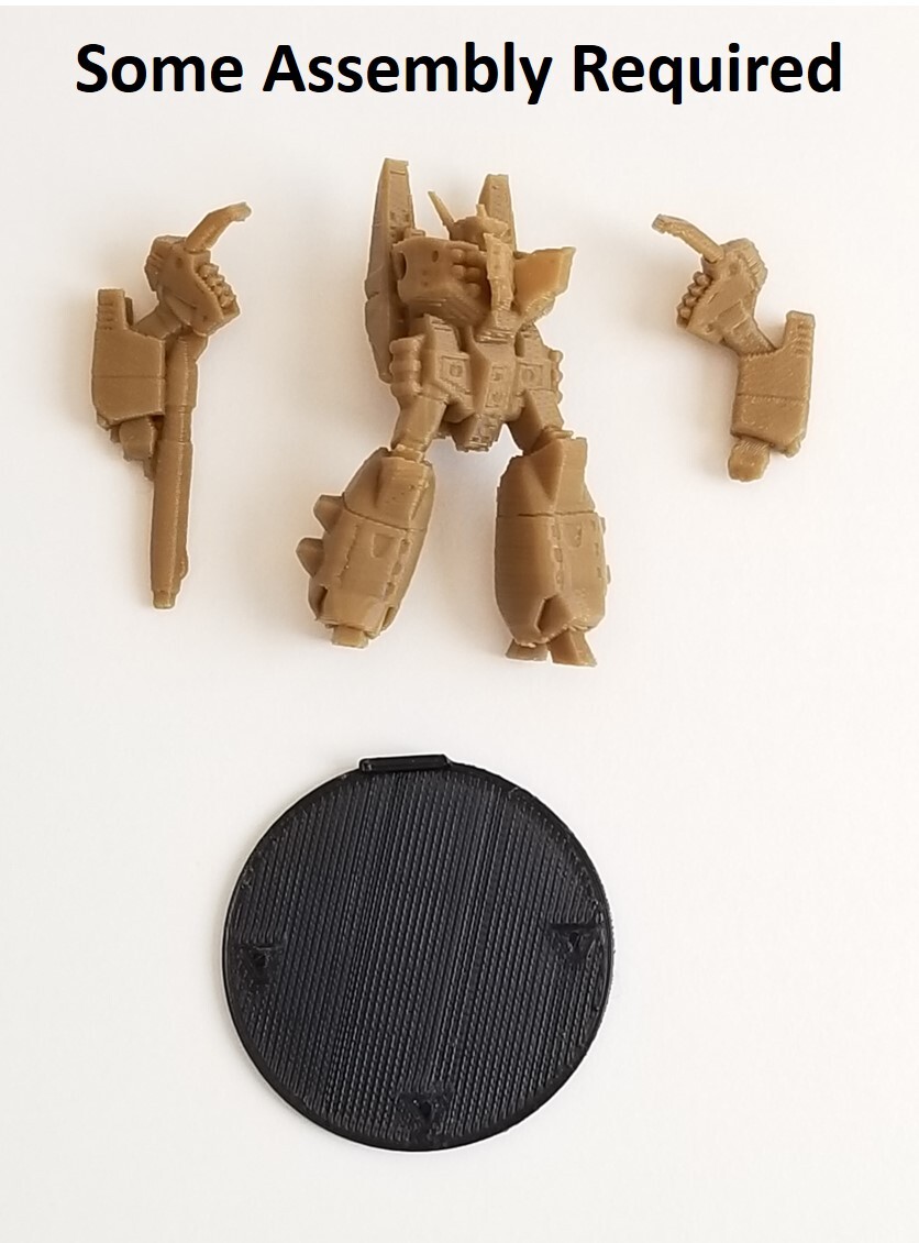 3D Printed Robotech RPG Tactics Armored Valkyrie GBP Veritech Macross ...
