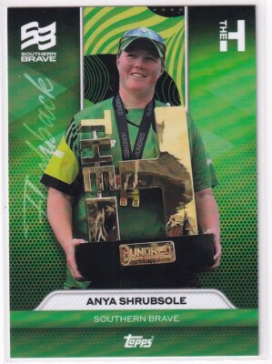 2024 Topps The Hundred On Demand ANYA SHRUBSOLE Flashback Cricket Card ...
