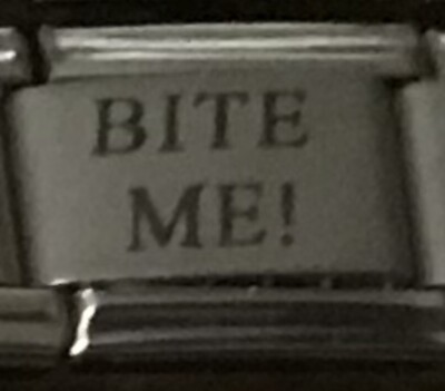 Bite Me! WHOLESALE LASER ITALIAN CHARM Link 9MM L1 | eBay