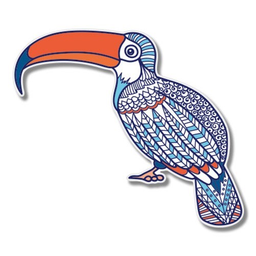 Autoaufkleber Tukan Farbenfroh L1516 Sticker-12cm | eBay.de