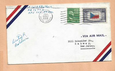 WORLD WAR II MILITARY MAIL APO 133 / 633 1945 | eBay