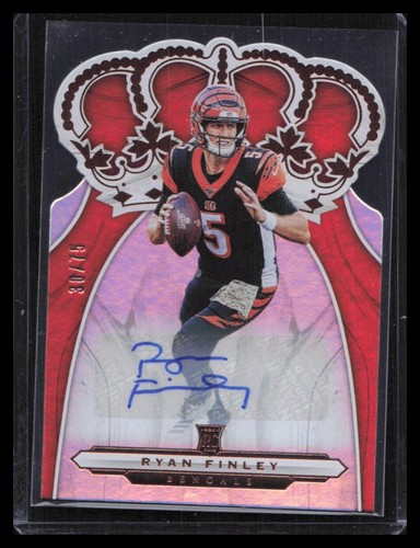 2019 Panini Chronicles - Crown Royale Rookie Autographs Ryan Finley #CR ...