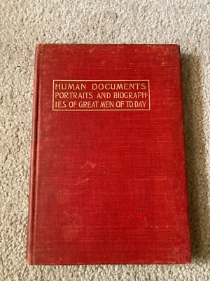 Human Documents Portraits and Biographies of Great Men of Today | eBay