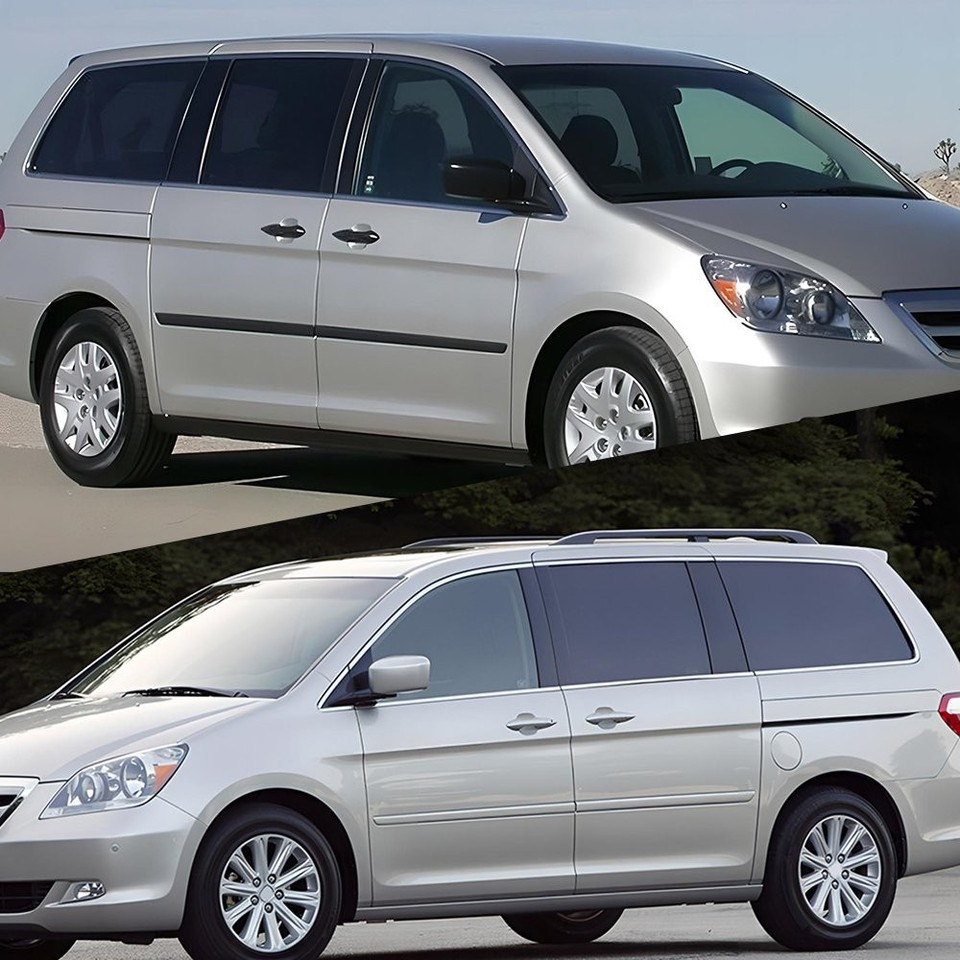 Black For Honda Odyssey 2005 2006 2007-2010 Window Pillar Posts Door ...