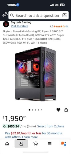 Skytech Blaze4 Mini Gaming PC RTX4070 Super | eBay