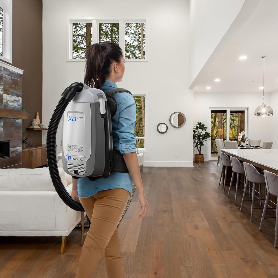 Prolux X8 Lite Backpack Vacuum w/ Premium Tool Kit for Light Commercial ...