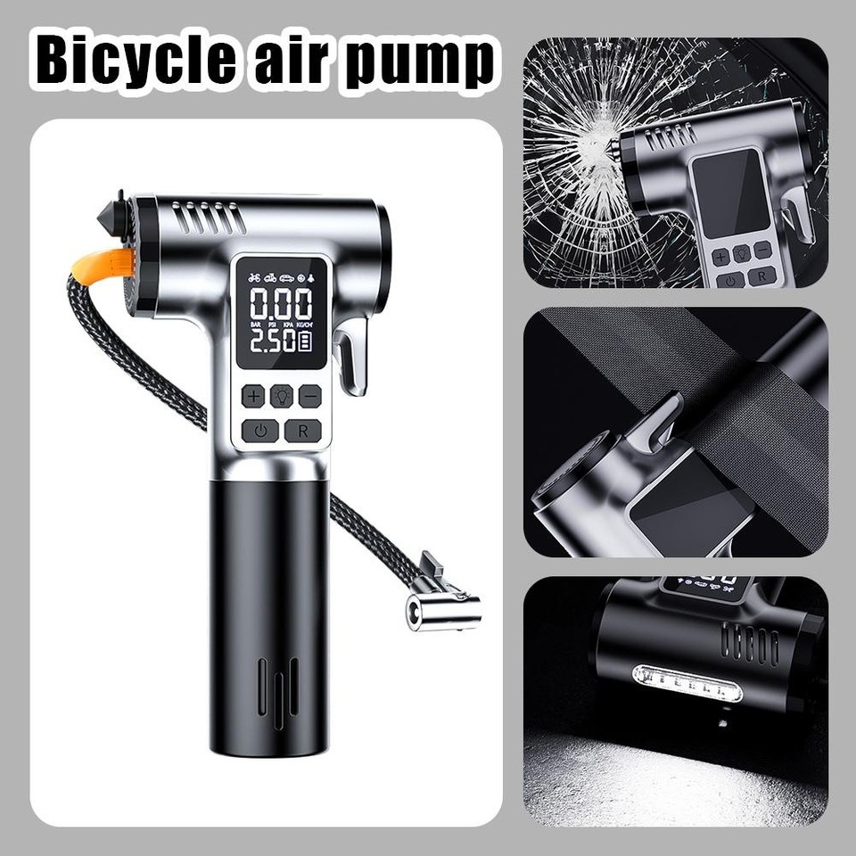Electric Air Pump Wireless Digital Display Tire Inflator for Motorcycle Bike | eBay Australia