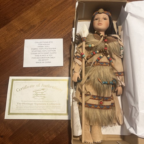 Porcelain Native American Girl / Heritage Signature Collection. #28320 ...
