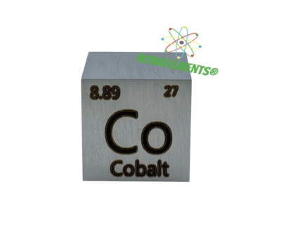 Cobalt Metal Cube, Cobalt Element Sample, Cobalt 1 inch Cube 25.4mm 99. ...