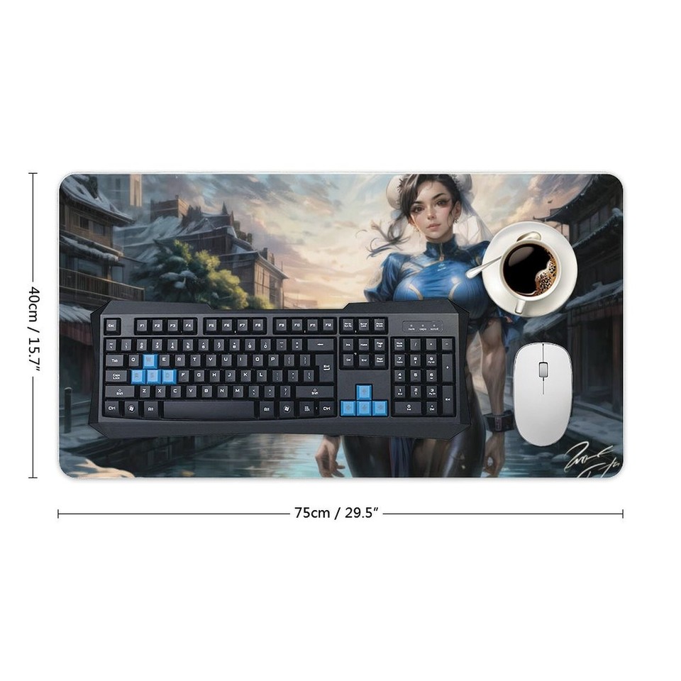 Anime chun li Keyboard Mice Mat Desk Pad Game Playmat 40x75cm | eBay ...