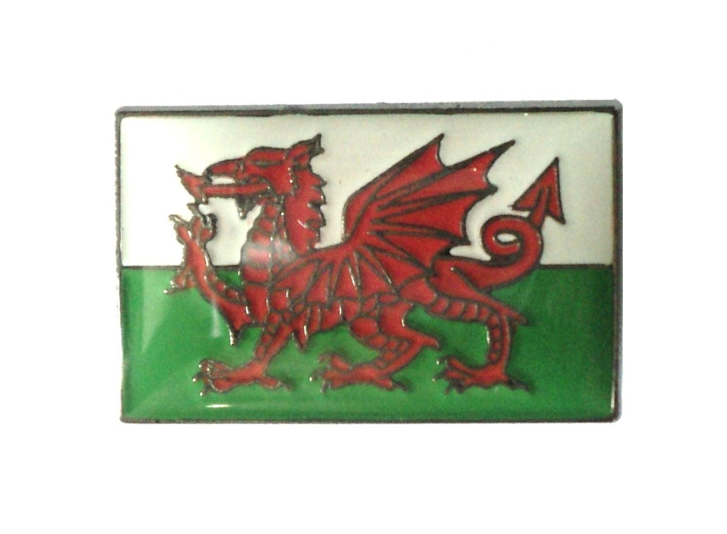 Welsh Scooterist Set Scooter Wales Dragon Flag Metal Enamel MOD Badges ...