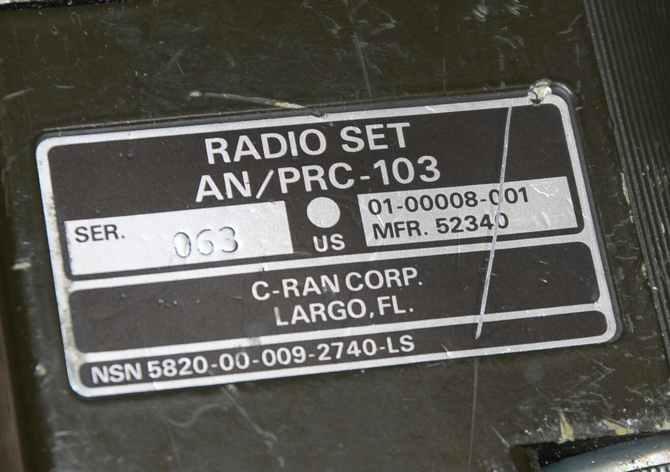 Vintage C-RAN Corp Military Rescue Radio Set AN/PRC-103 | eBay