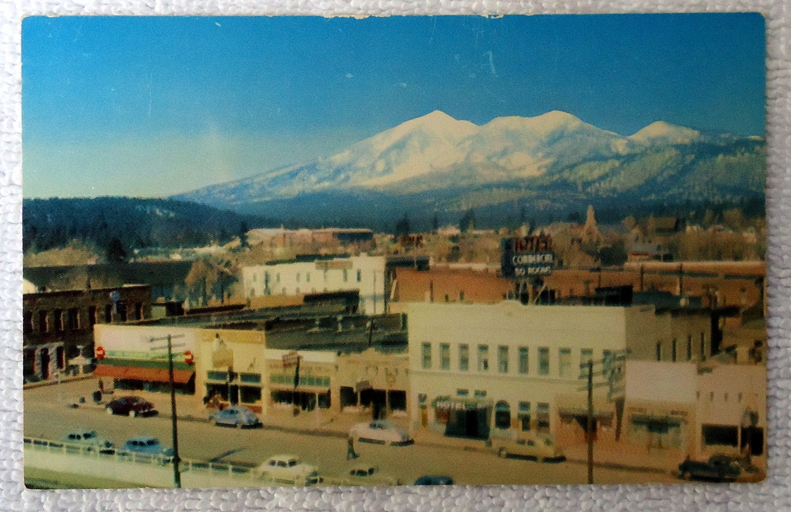 POSTCARD ROUTE 66 AERIAL VIEW OF FLAGSTAFF ARIZONA #pq2sc | eBay