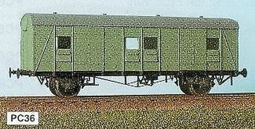 Southern Railway (ex SECR) PMV Parcels Van - OO plastic kit Parkside ...