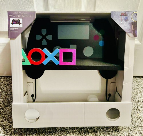 PlayStation Video Game Controller Wall Shelf With Hooks | eBay