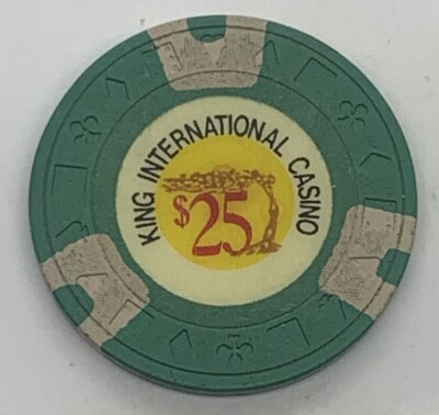 King International Casino $25 Chip - Palm Beach Aruba - Ewing Mold 1972 ...