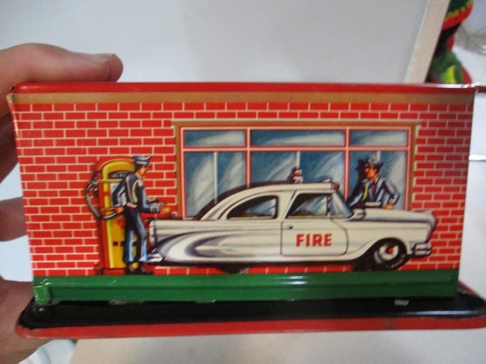 GRAGSTANTOWN FIRE DEPT. Western Germany tin litho fire alarm works ...