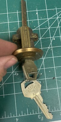 Corbin Original 2 Key Rim Cylinder Vintage Brass Old Stock Locksport 2. ...