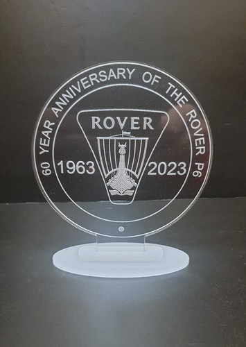 Rover P6 60 year anniversary engraved Badge Display Plaque | eBay