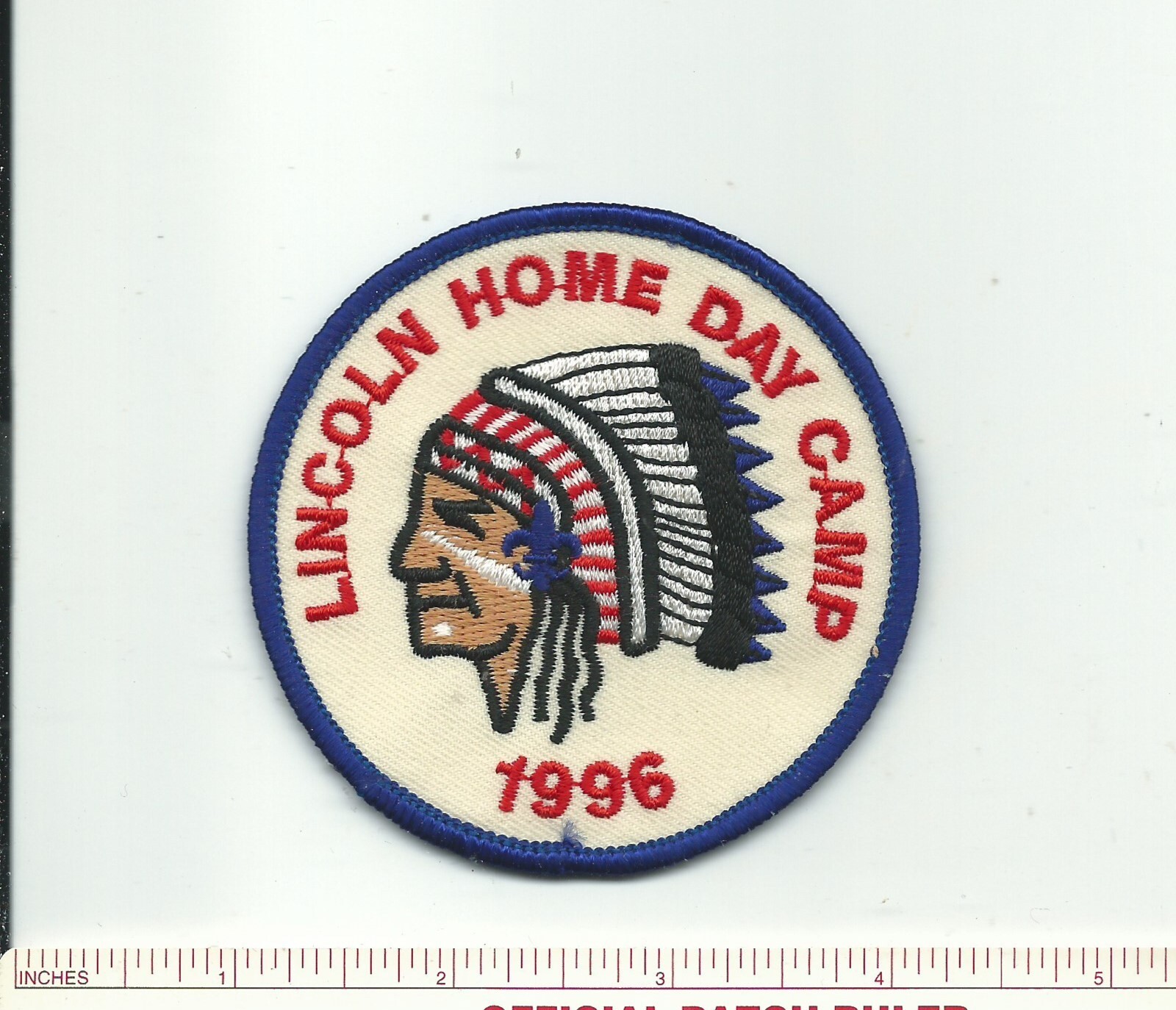 CZ SCOUT BSA 1996 LINCOLN HOME DAY CAMP ABRAHAM COUNCIL ILLINOIS PATCH ...