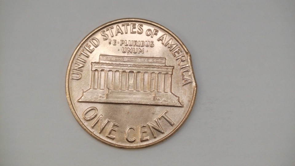 1964 P Lincoln Memorial Penny Brilliant Uncirculated BU Clipped Planchet Error | eBay