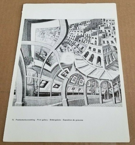PRINT GALLERY Building (Cityscape 1956) by M C Escher Surrealism Print ...