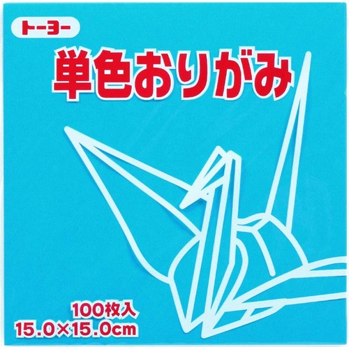 Origami single-sided origami single color 15cm square water 100 sheets ...