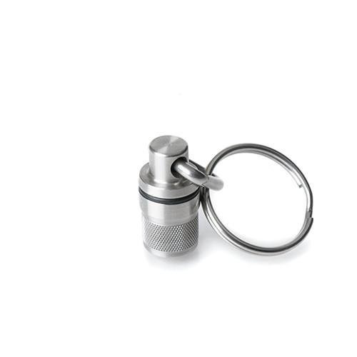 Micro Pill Fob, Made in USA, Stainless Steel Keychain Pill Holder ...