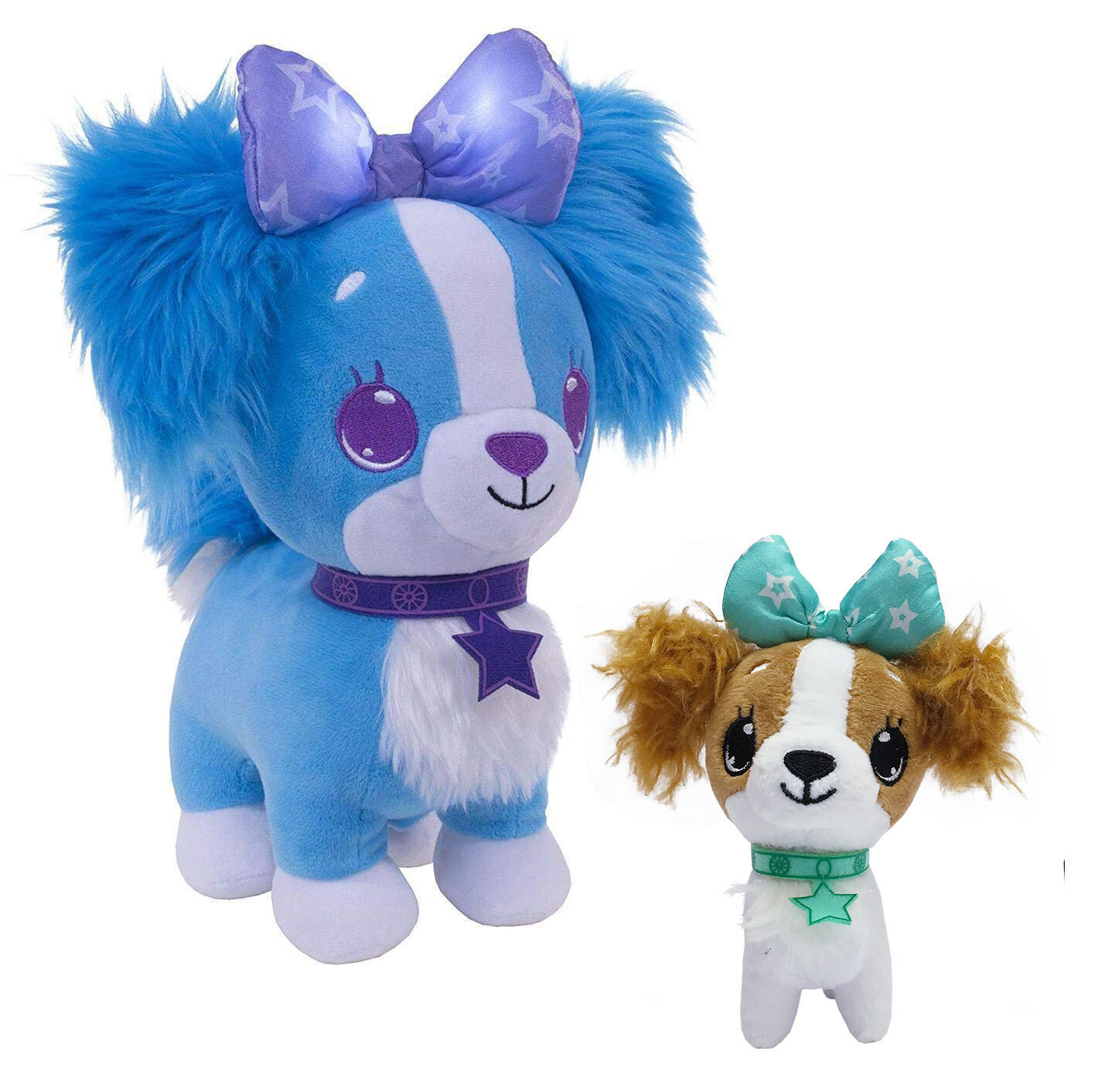 Wish Me Pets Bundle - Light Up LED Stuffed Animals - Blue Cavalier ...