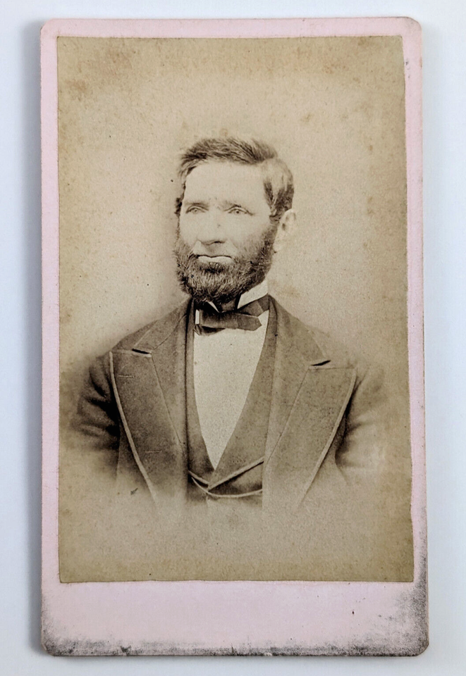 CDV Photo Stately Man With Thick Beard By E H Cady Cobleskill New York ...