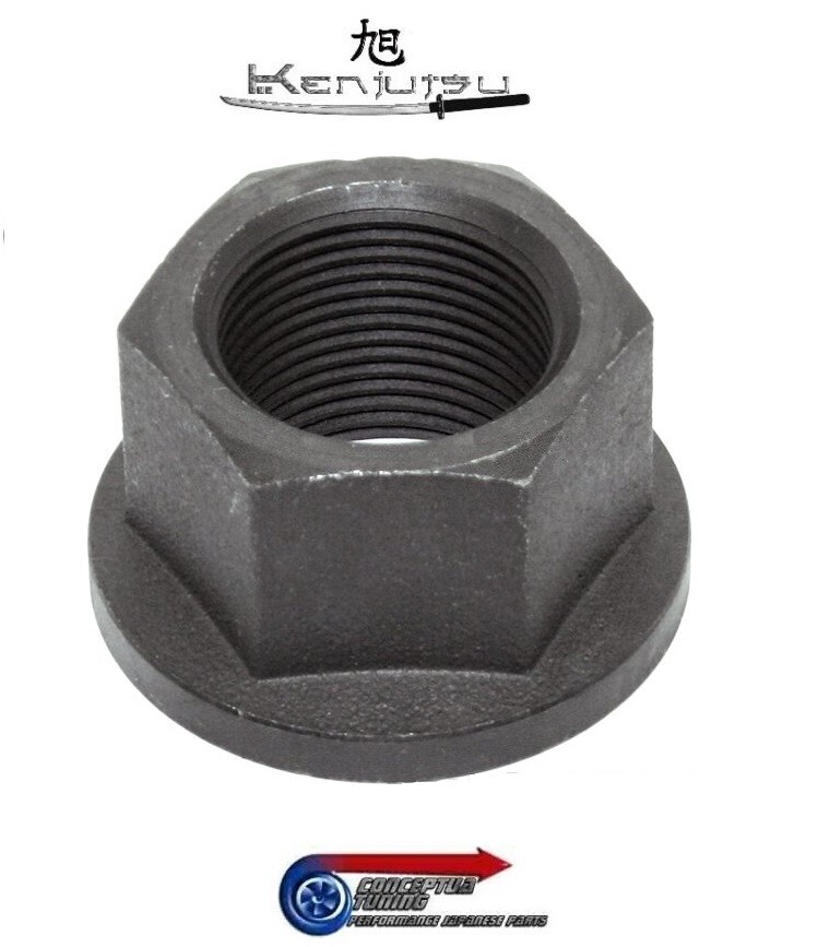 Kenjutsu Gold/Black Front Hub Spindle Nut - For S14 200SX Zenki SR20DET ...