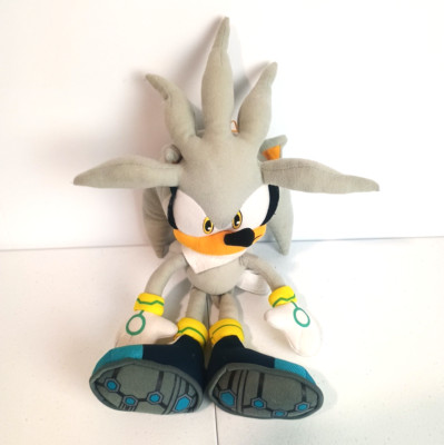 Sonic the Hedgehog Silver Plush GE Entertainment SEGA Toy 14" | eBay