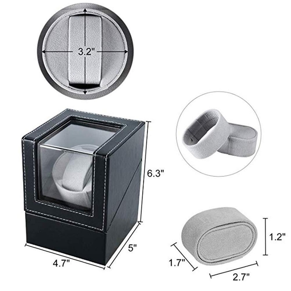Watch Winder Single Automatic Winders Storage Box Case New For Rolex ...