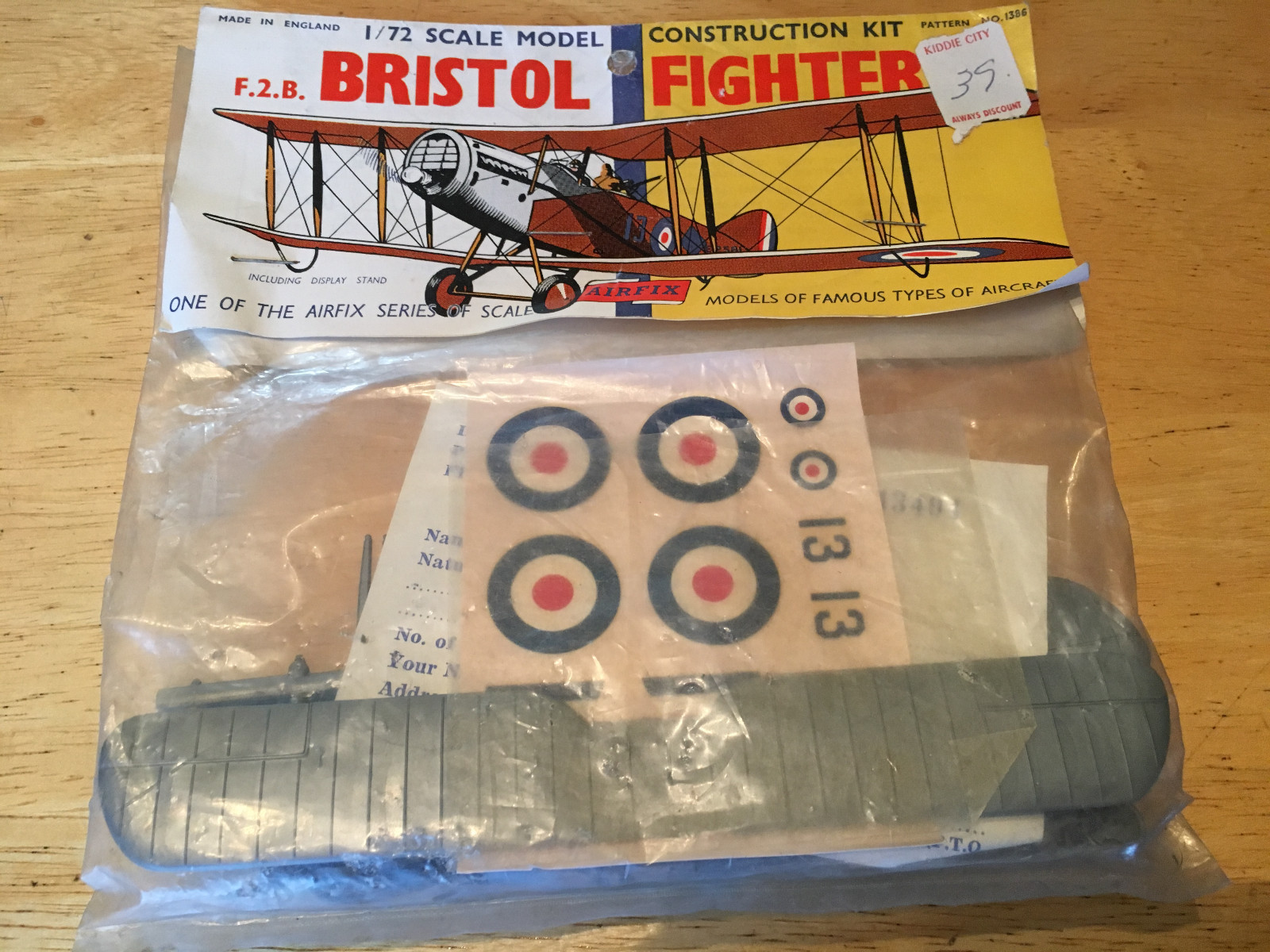 Airfix 1963 New Unopened F2B Bristol Fighter. Aircraft Model Pattern ...
