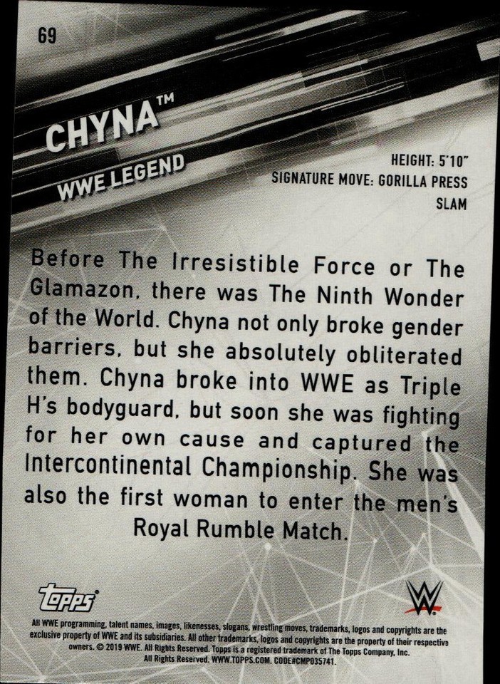 Chyna Smackdown Trading Card Green | eBay