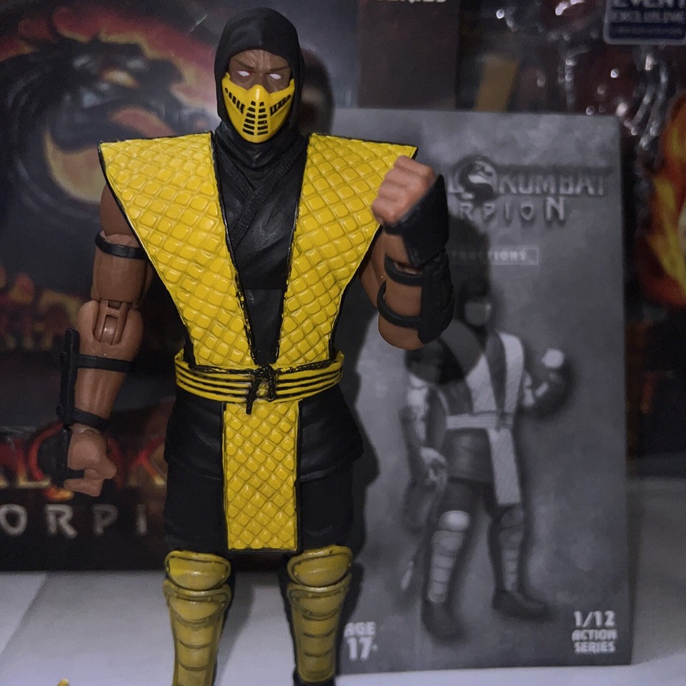 Storm Collectibles 1/12 Mortal Kombat SCORPION MK1/MK2 Mask Clean ...