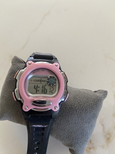 Vintage Ladies Digital Sports Watch Pink. Works Great | eBay
