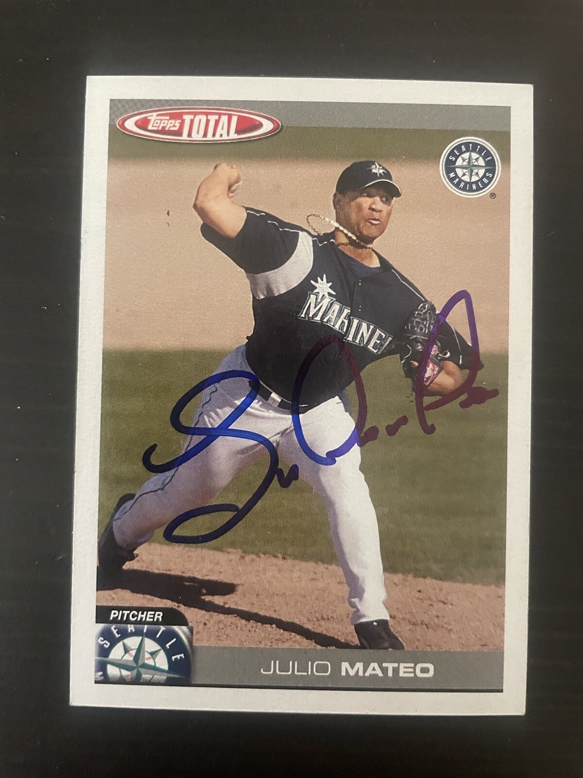 2004 Topps Total #132 Julio Mateo Seattle Mariners Signed Card ...