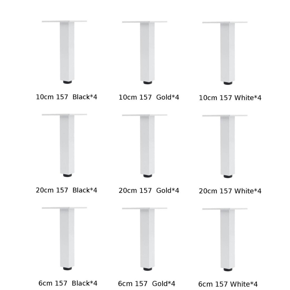 Includes Mounting Screws Metal Table Legs Desk Supports Adjustable ...